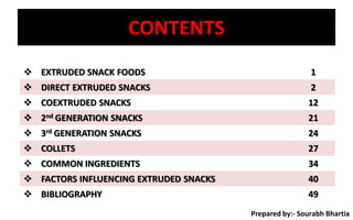 Extruded snacks | PDF