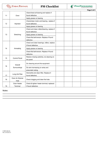 Extruder machine (hengli) revision 2 07-02-12 | DOC