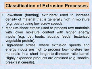 Extruders and expellers | PPT | Desserts and Baking | Food & Drink