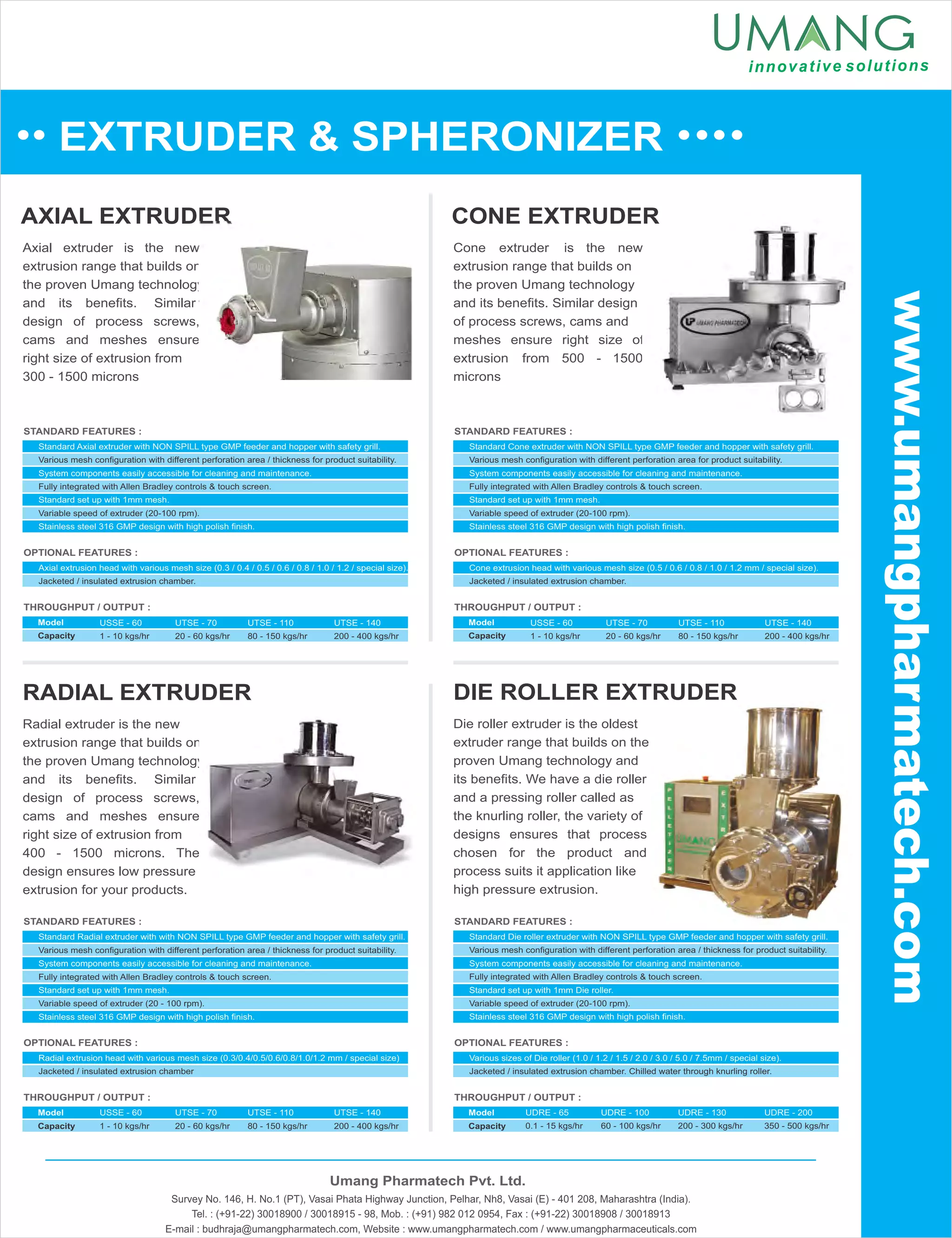 Extruder & spheronizer | PDF
