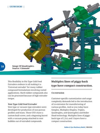 Extruders - Special Supplement From Rubber & Tyre Machinery World | PDF