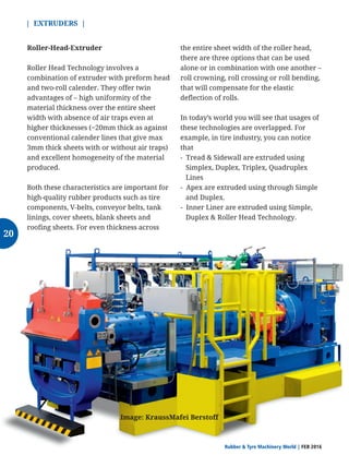 Extruders - Special Supplement From Rubber & Tyre Machinery World | PDF