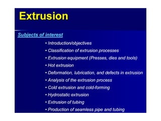 Extrusion | PPT