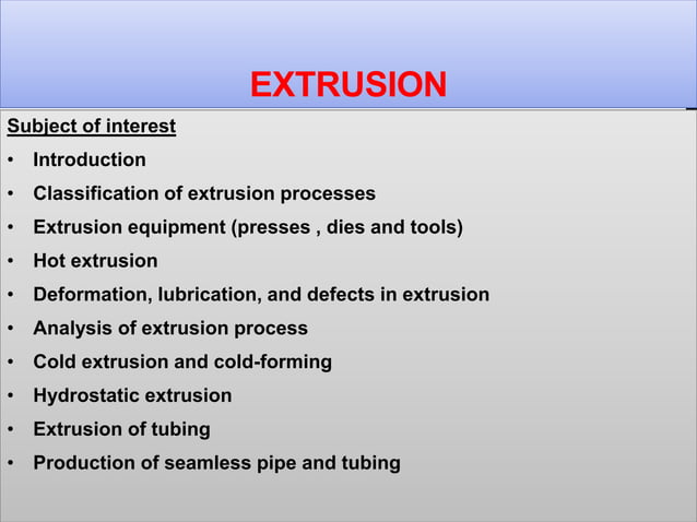 Extrusion | PPTX