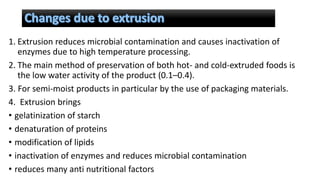 Extrusion | PPTX | Cooking | Food & Drink