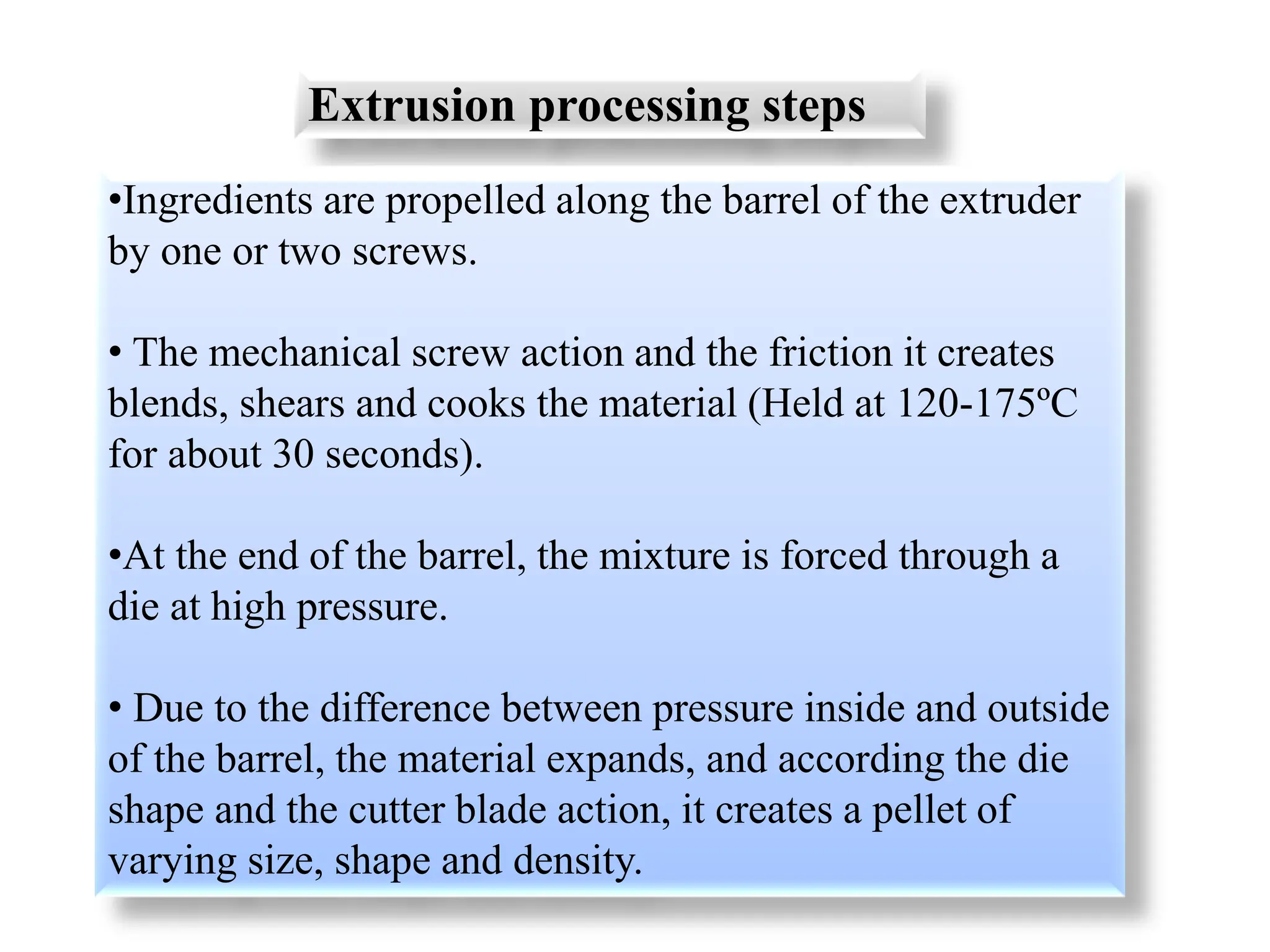 Extrusion.ppt for future prospect and techniques | PPT