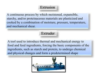 Extrusion.ppt for future prospect and techniques | PPT