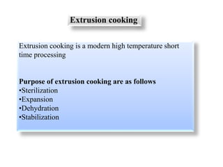 Extrusion.ppt for future prospect and techniques | PPT