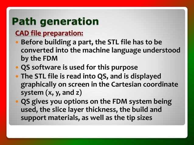 Fused Deposition Modelling by Hari Prasad | PPTX | 3-D Graphics | Computer Software and Applications