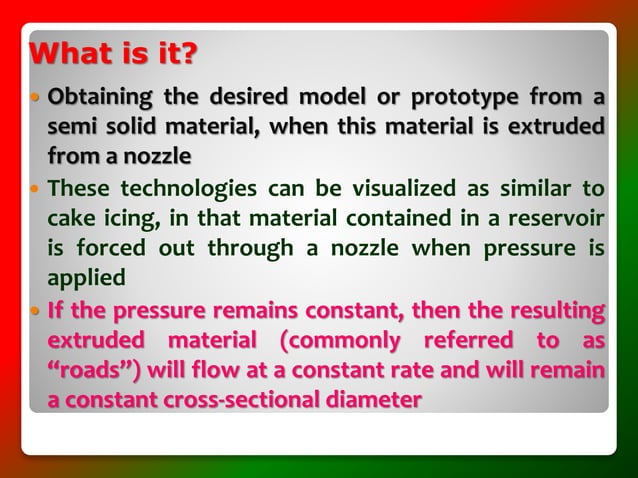 Fused Deposition Modelling by Hari Prasad | PPTX | 3-D Graphics | Computer Software and Applications