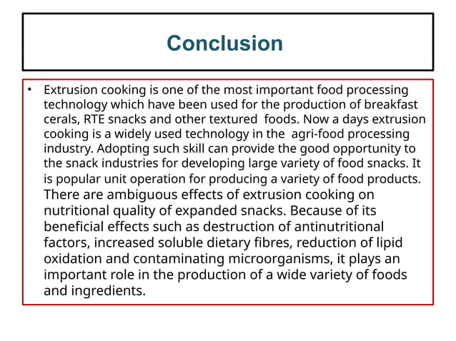 Extrusion cooking, Extruder, types of extruder - RK.pptx | Desserts and ...