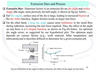 Extrusion, Drawing, Forging and Sheetmetal working processes | PPT