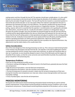 Extrusion operations | PDF | Science