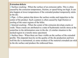 Extrusion process | PPTX
