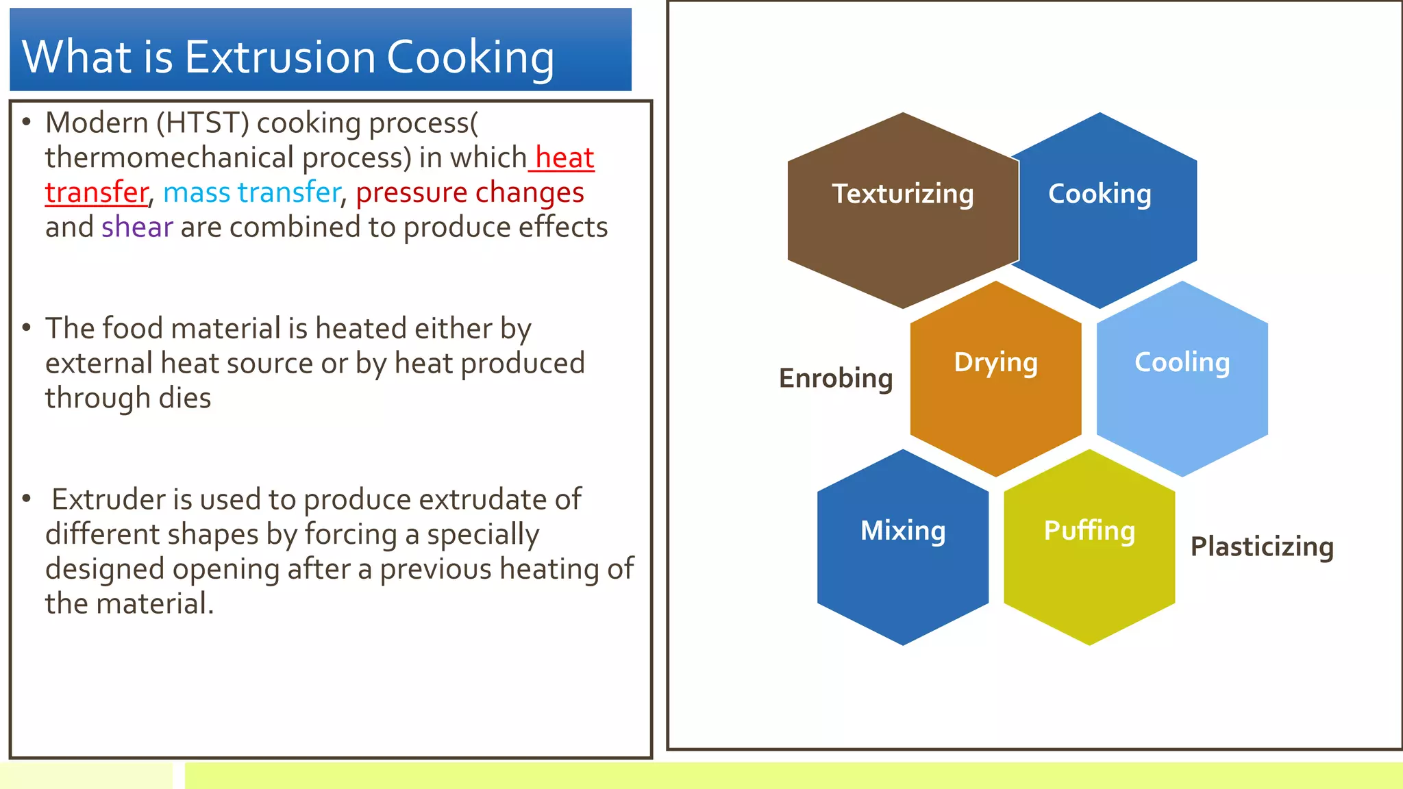 Extrusion processingg in food | PPTX