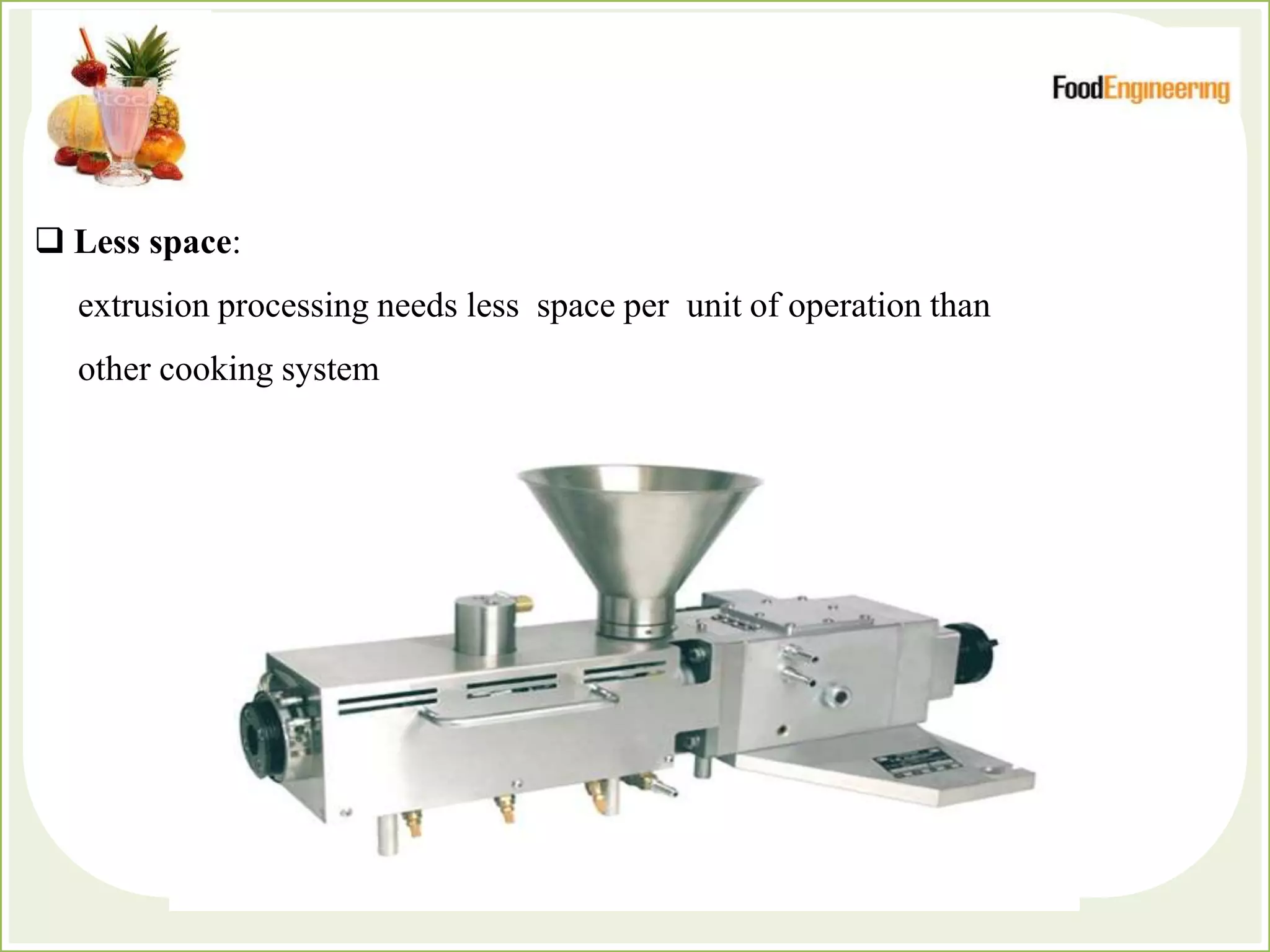 Extrusion Technology in Food Processing | PPTX
