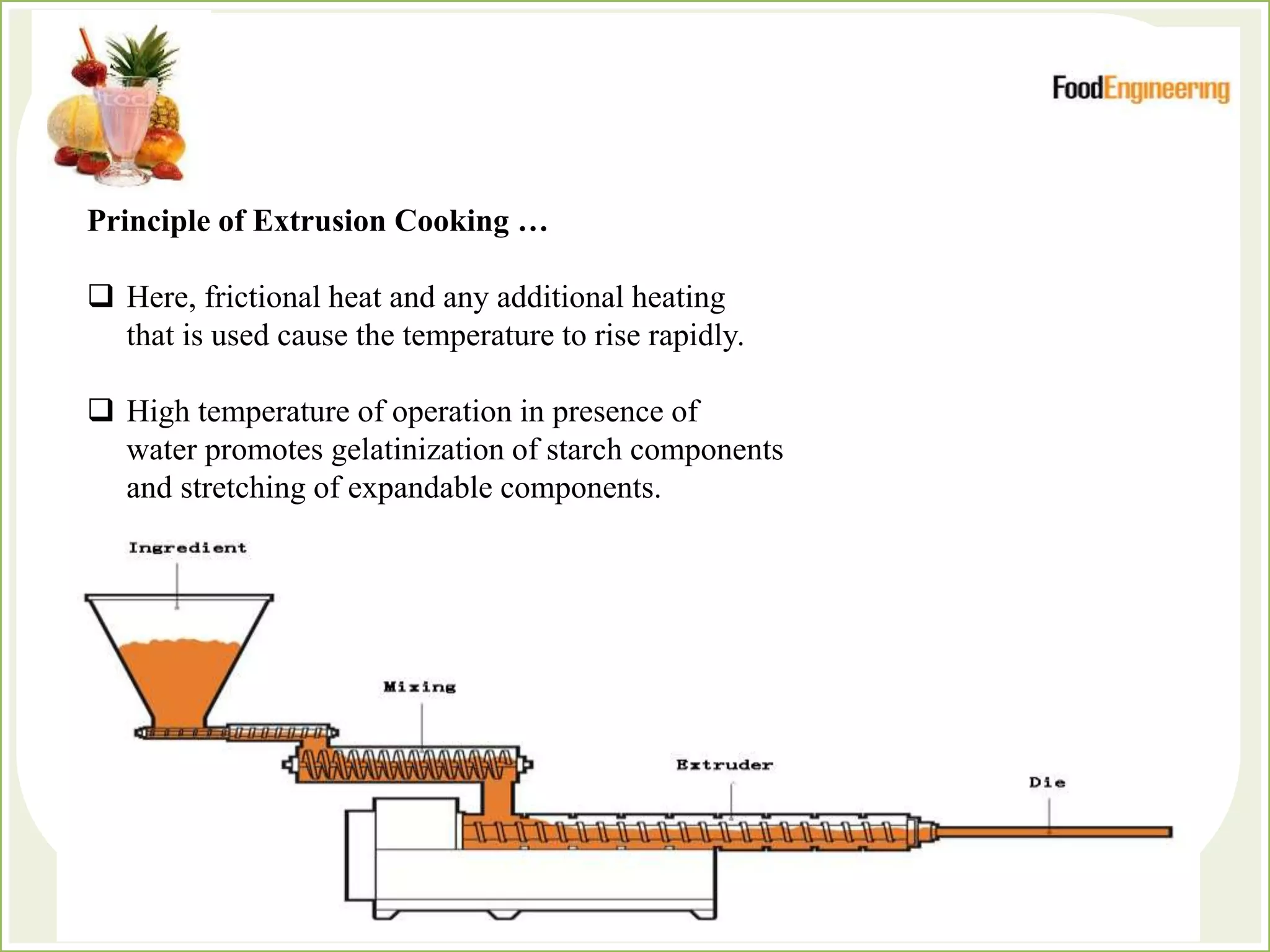 Extrusion Technology in Food Processing | PPTX