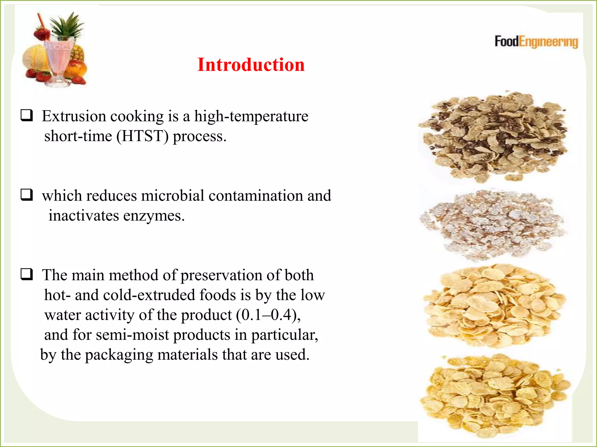 Extrusion Technology in Food Processing | PPTX