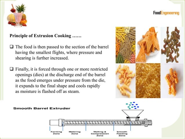 Extrusion Technology in Food Processing | PPTX | Chemistry | Science
