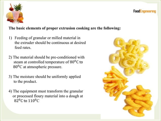 Extrusion Technology in Food Processing | PPTX | Chemistry | Science