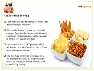 Extrusion Technology in Food Processing | PPTX