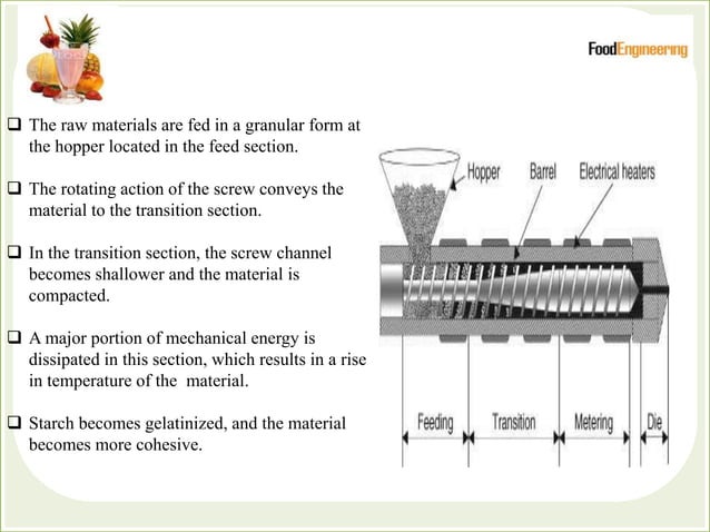 Extrusion Technology in Food Processing | PPTX | Chemistry | Science