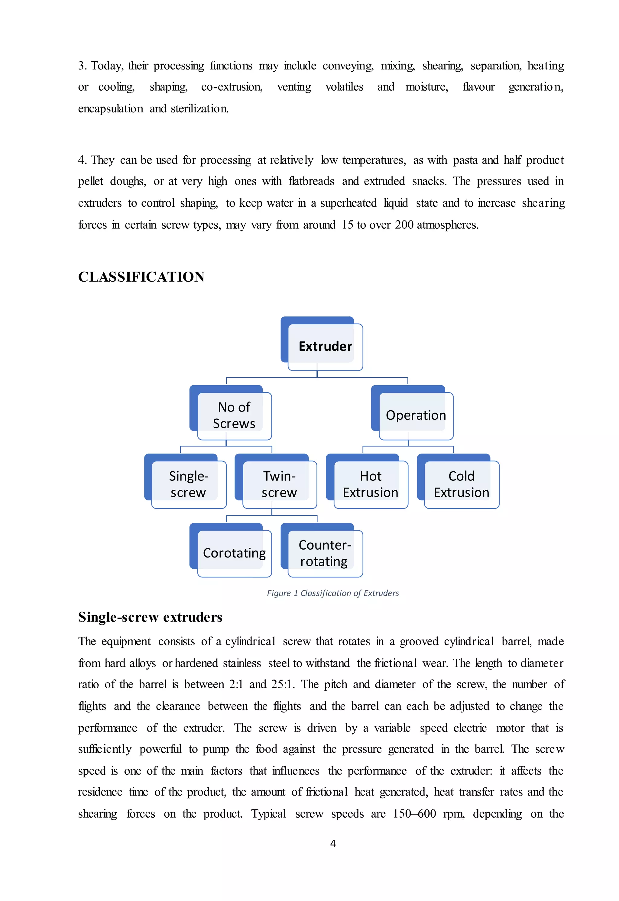 Food Extrusion | Food Processing | DOCX