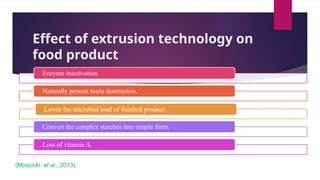 Role of extrusion technology in Food Processing | PPTX