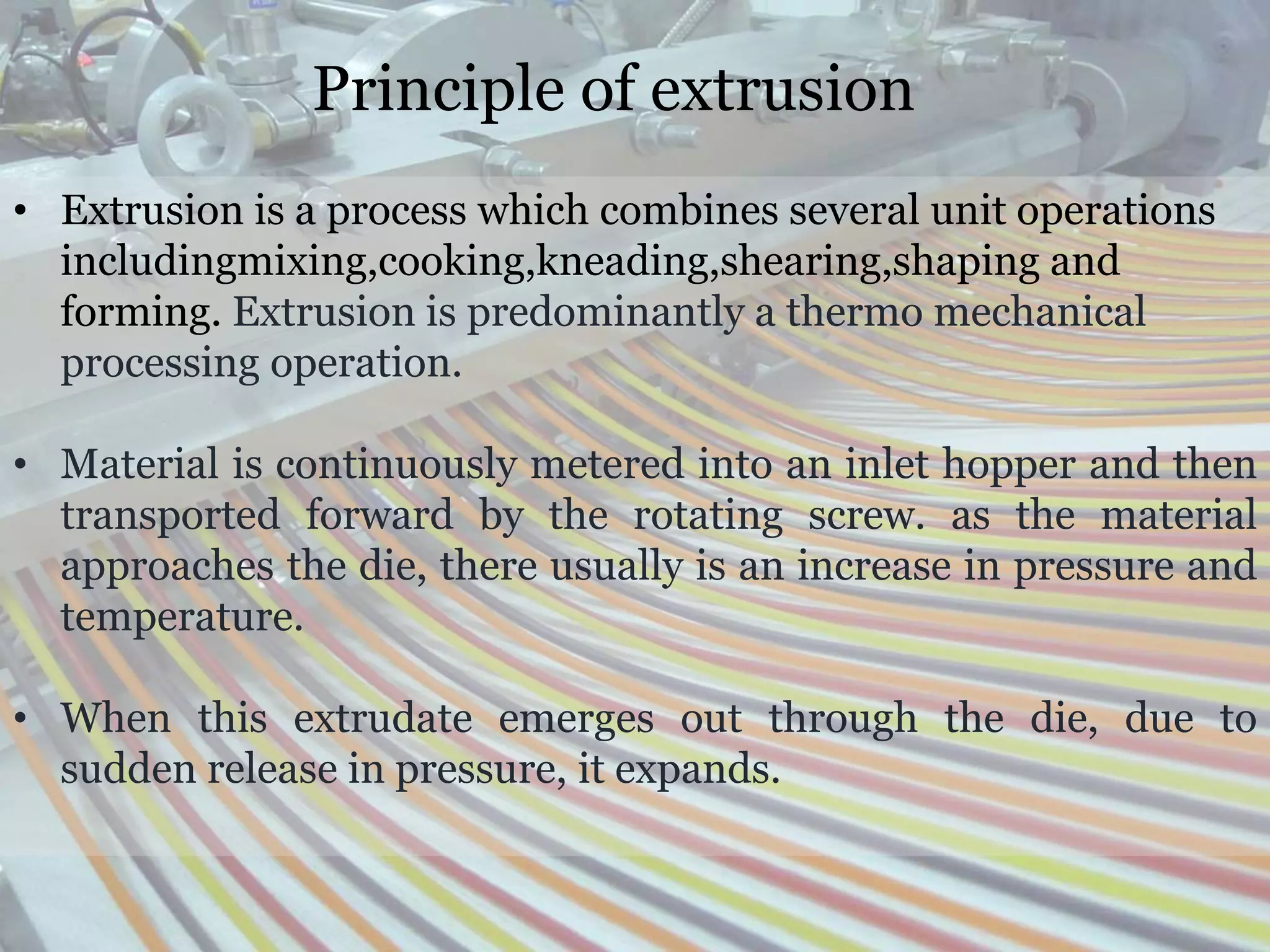 Extrusion technology mamta | PPTX