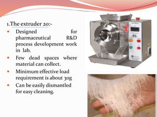 Extrution spheronization | PPTX