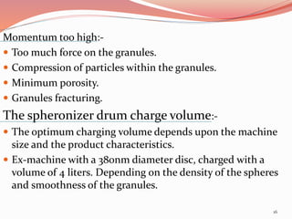 Extrution spheronization | PPTX