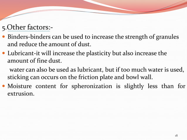Extrution spheronization | PPTX | Physics | Science