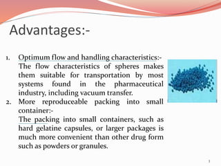 Extrution spheronization | PPTX