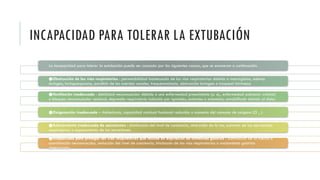 EXTUBACION ANESTESICA EN SALA DE OPERACIONES | PPTX