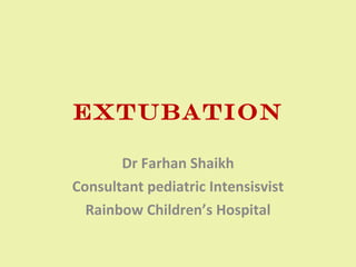 Extubation from Ventilator | PPT