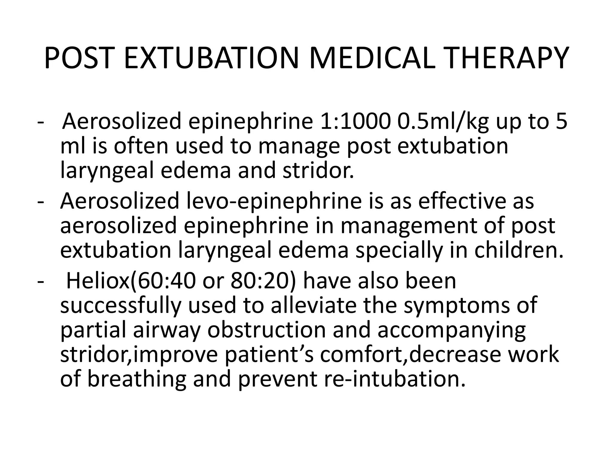 Extubation and reintubation | PPTX