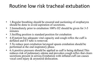 Extubation and reintubation | PPTX | Lung and Respiratory Health ...