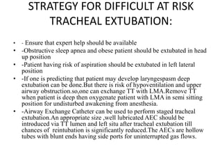 Extubation and reintubation | PPTX | Lung and Respiratory Health ...