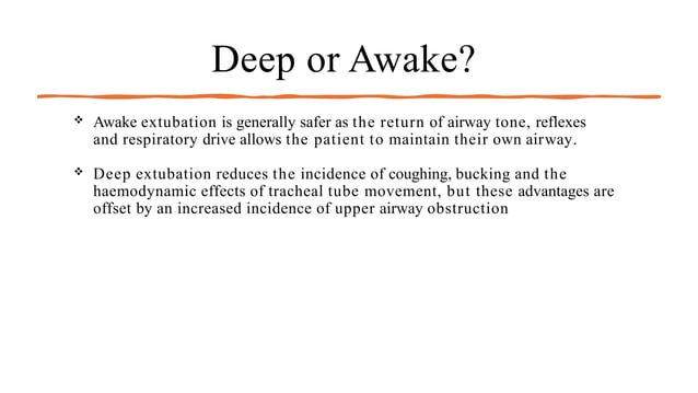 Extubation of difficult airway which includes difficult airway society ...