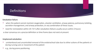 EXTUBATION AFTER A DIFFICULT AIRWAY .pptx