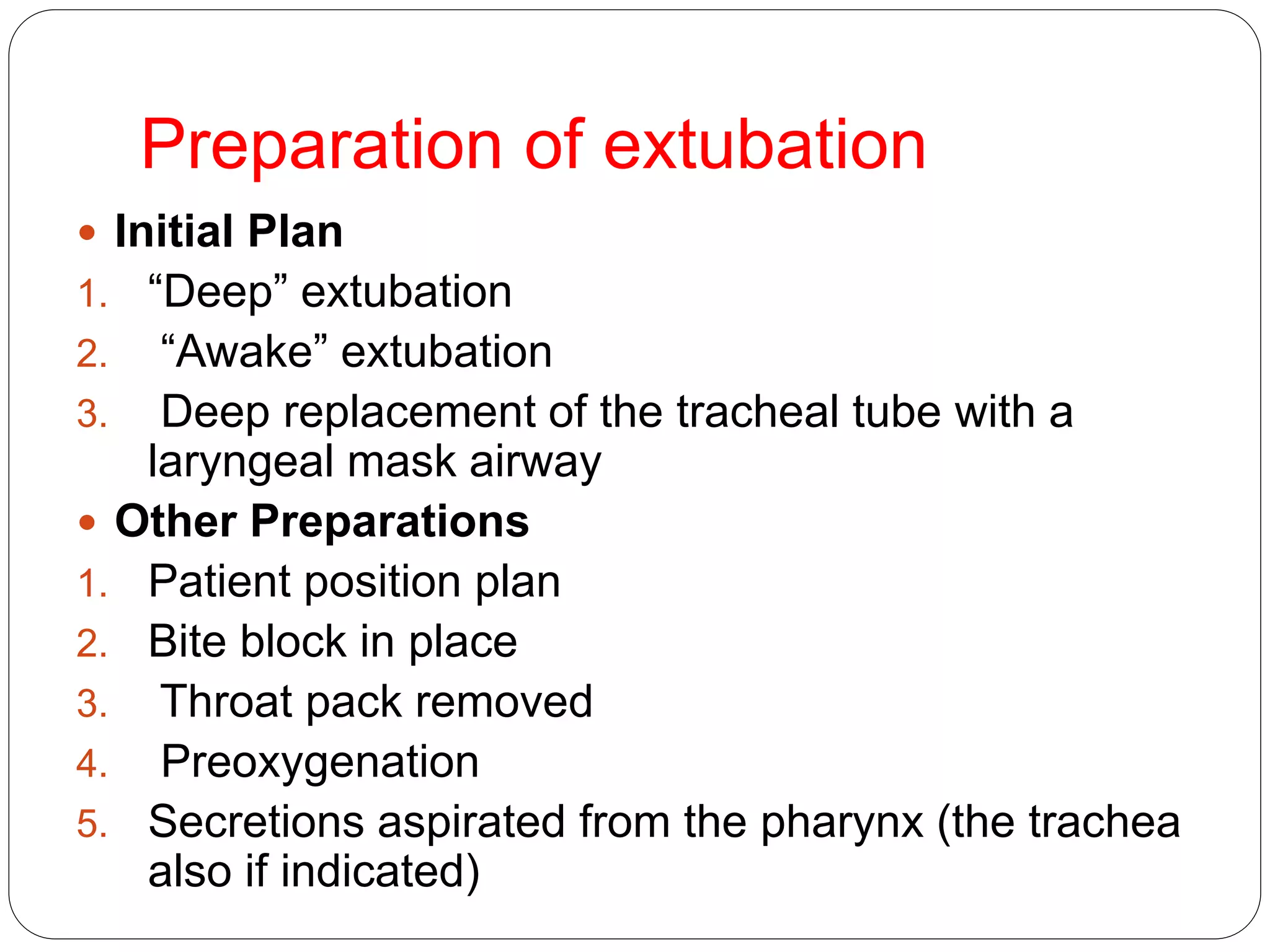 Extubation problems and its management | PPTX