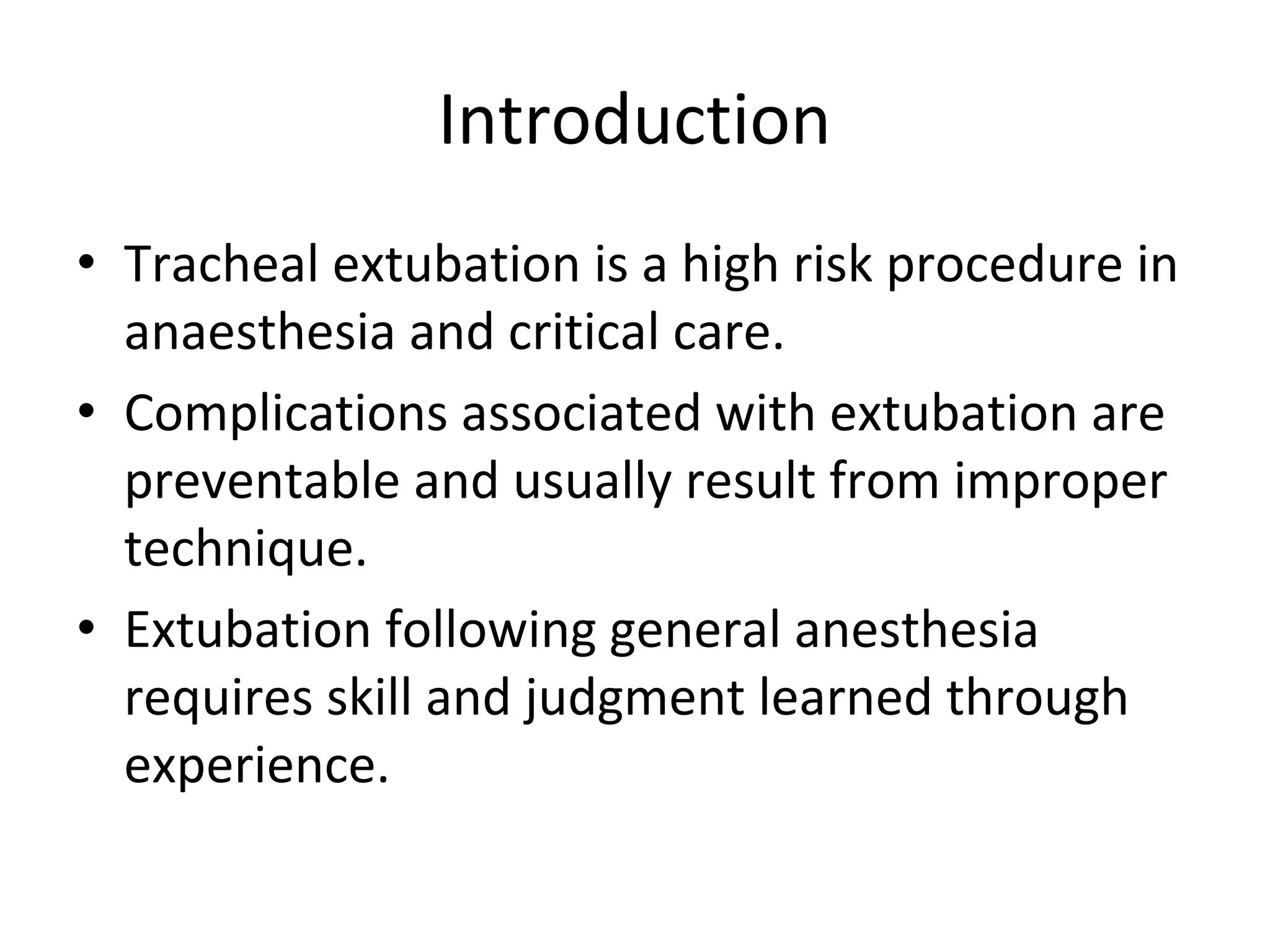 Extubation protocol in the OR and ICU | PDF