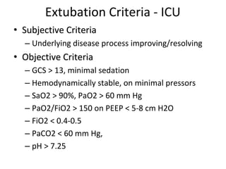 Extubation protocol in the OR and ICU | PDF