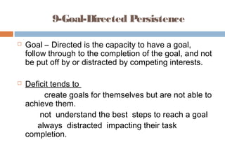 Exucetive Function in ADHD | PPT