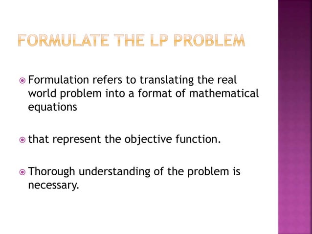 Linear programming | PPT