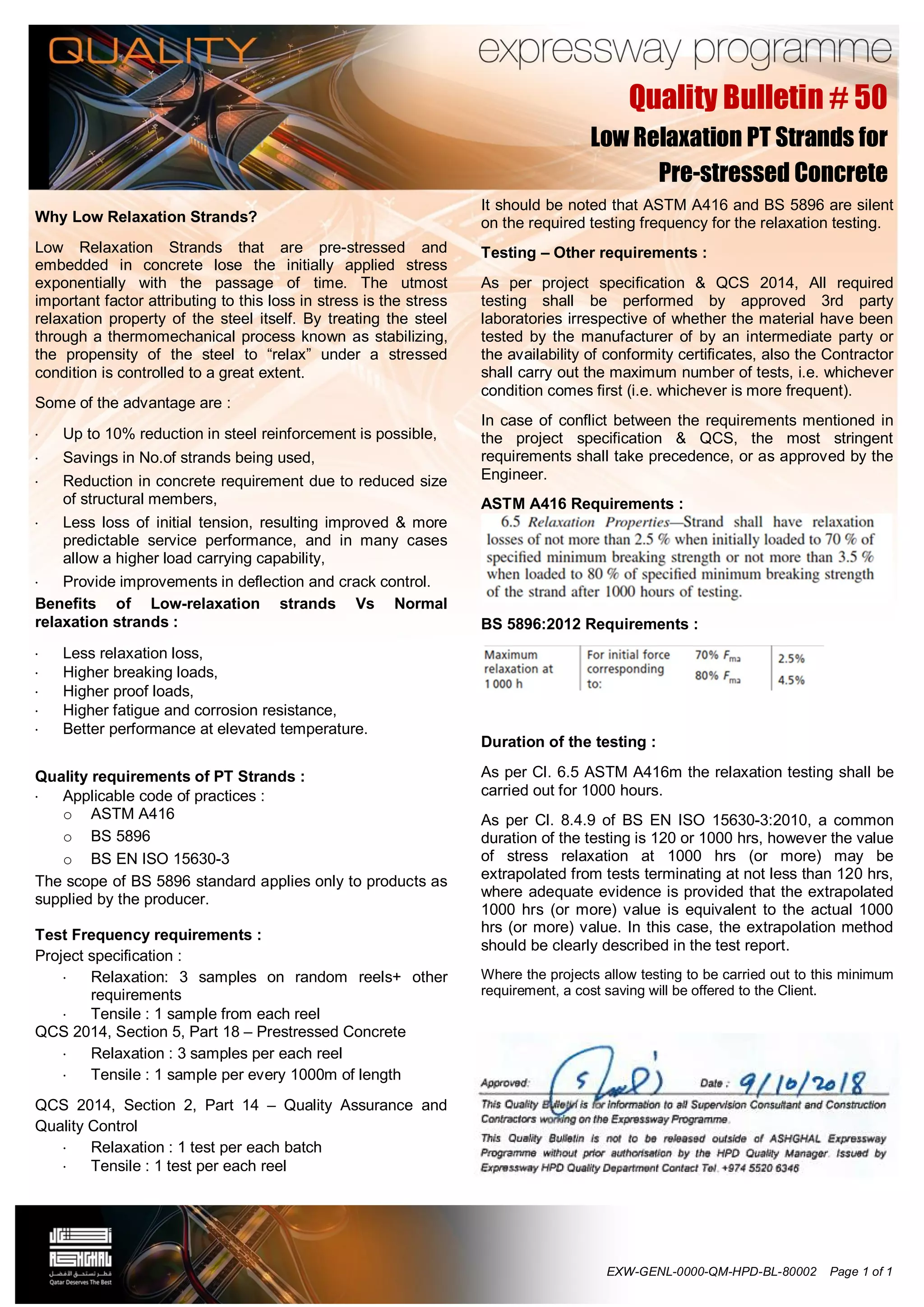 Exw genl-0000-qm-hpd-bl-80002 pt strands | PDF