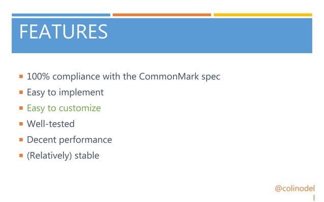 CommonMark: Markdown Done Right - ZendCon 2017 | PPT