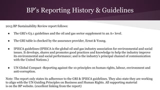 Exxon bp csr 2012 analysis | PPT