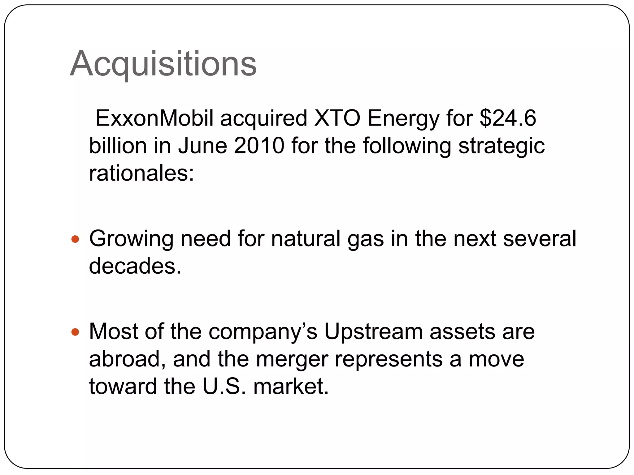 Exxon strategic analysis | PPTX