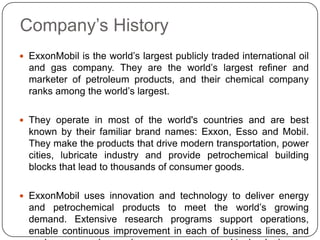 Exxon strategic analysis | PPTX